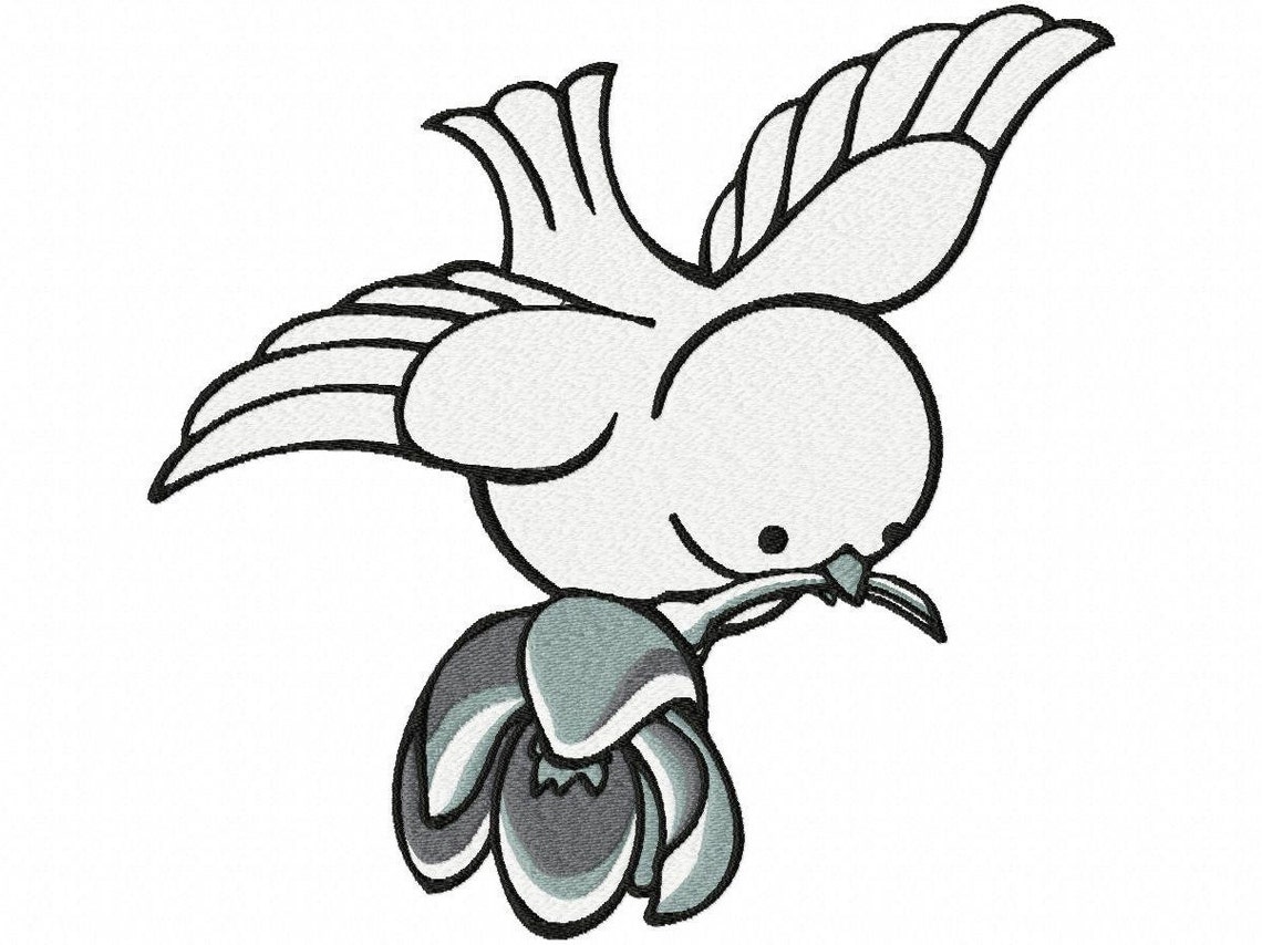 Beautiful Bird Decorative Machine Embroidery Design File, Pattern .vip ...
