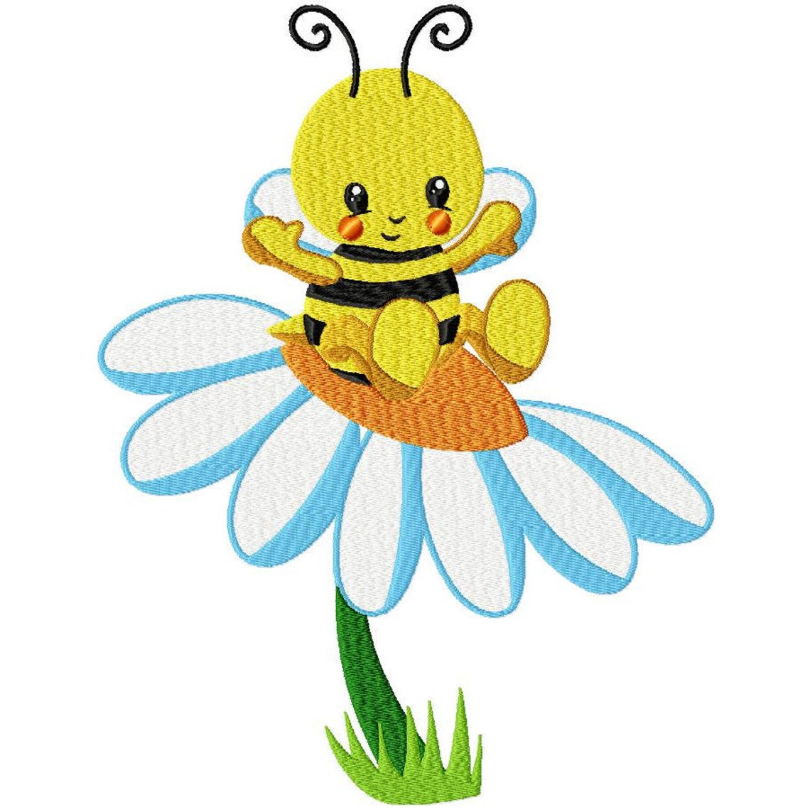 Bee Embroidery Design File .vip .vp3 .hus .pes .pec .jef .sew - Etsy