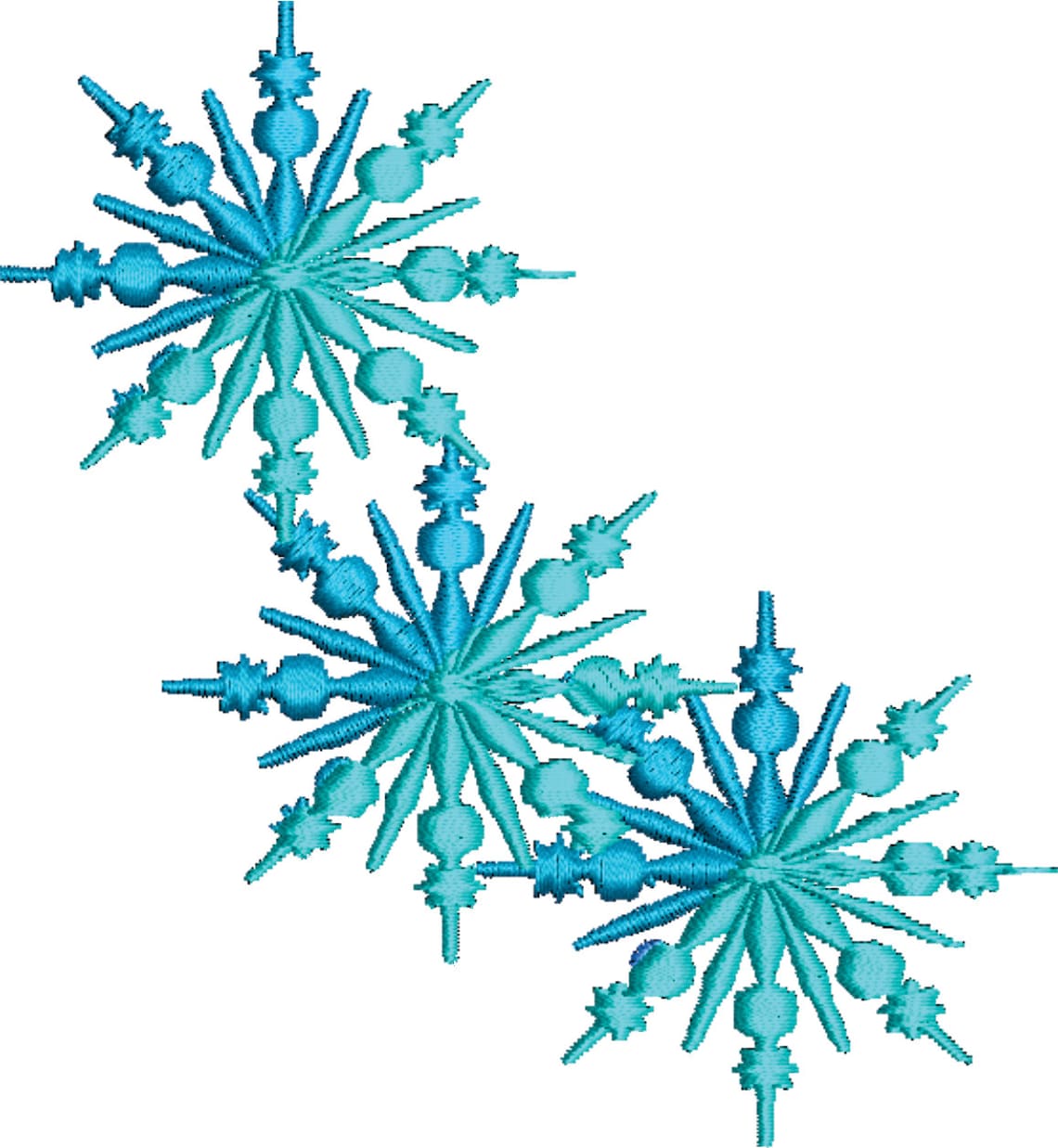 Snowflakes Embroidery Design File .vip .vp3 .jan .pec .pes | Etsy