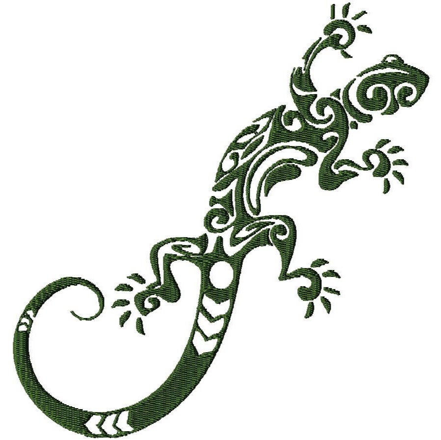 Iguana Embroidery Design File .vip .vp3 .hus .pes .pec .jef .sew .xxx ...