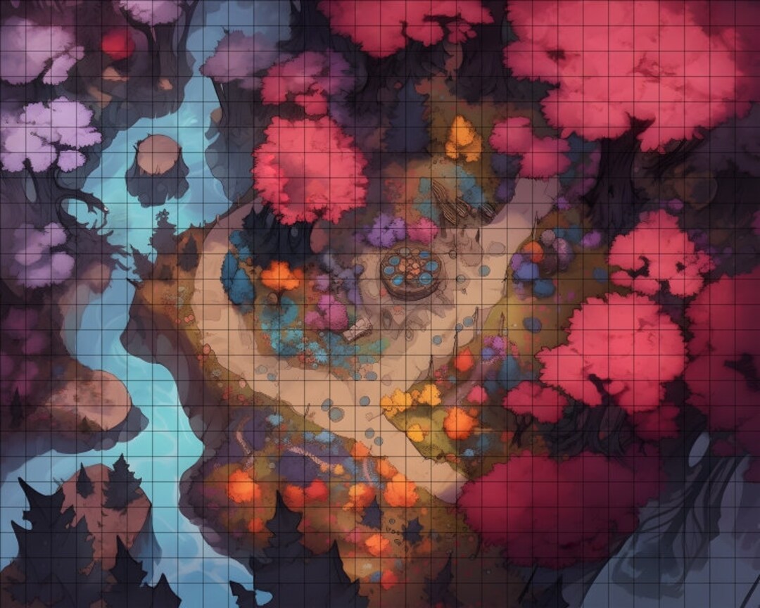 Digital Dnd Battle Map Feywild Art Print Dungeons and Dragons - Etsy Canada