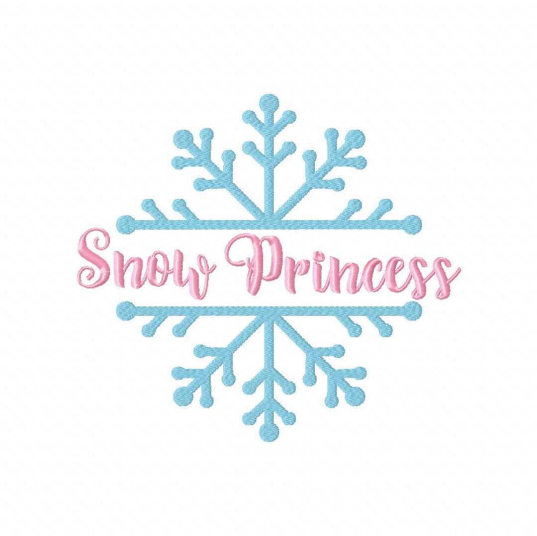 Snow Princess Merry Christmas Holidays Embroidery Design File Machine ...
