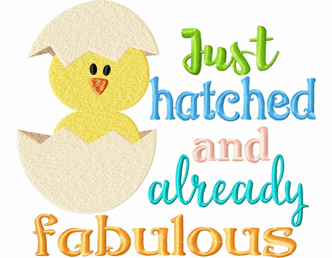 Baby Duck Embroidery Design File Machine Embroidery Pattern Nursery ...