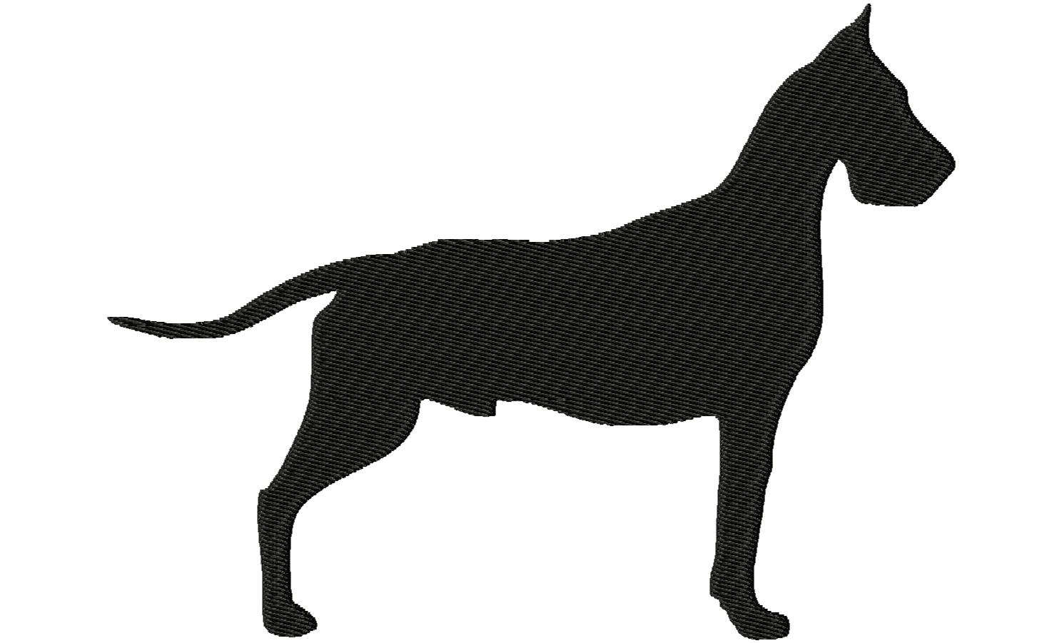 Great Dane Dog Embroidery Design File .vip .vp3 .hus .pes .pec .jef ...
