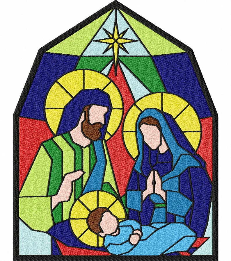 Nativity Merry Christmas Holidays Face Mask Embroidery Design File ...