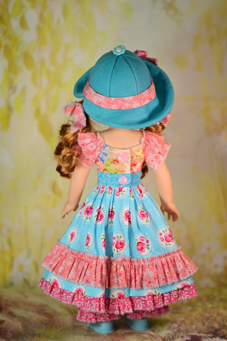 PDF Doll Clothes Dress Pattern Fits 14" WW Dolls Bohemian by Luminaria ...