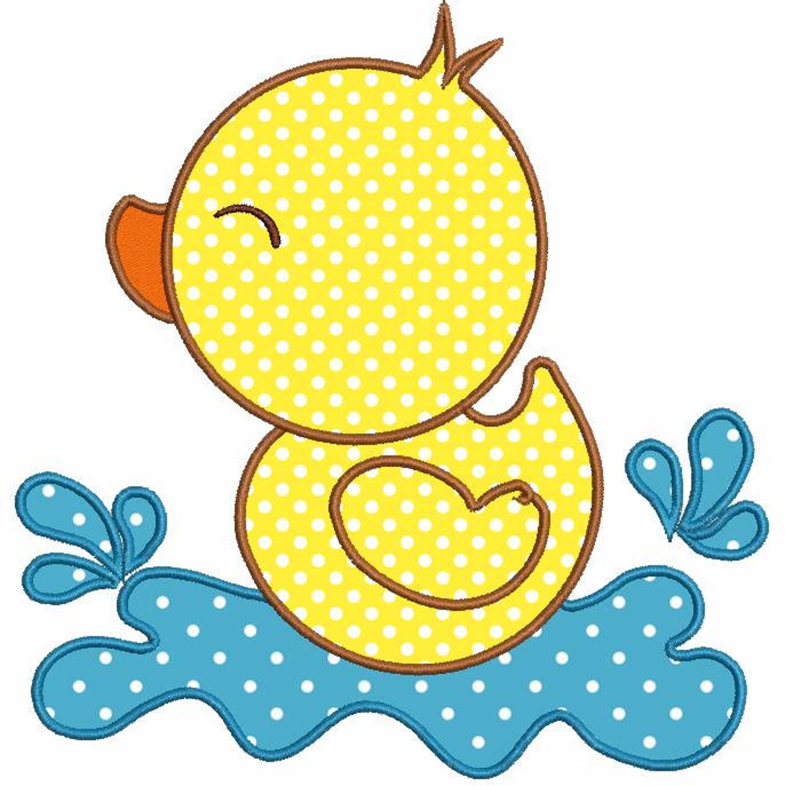 Duck Applique Embroidery Design File Face Mask .vip .vp3 .hus - Etsy