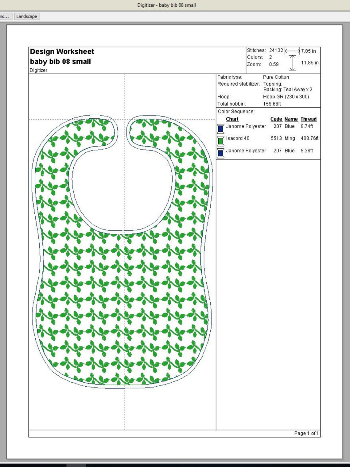In the Hoop Baby Bib Floral Embroidery Design File Pattern 3 - Etsy
