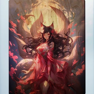 Ahri Fan Art Print Wall Art Home Decor League of Legends Poster Geek ...