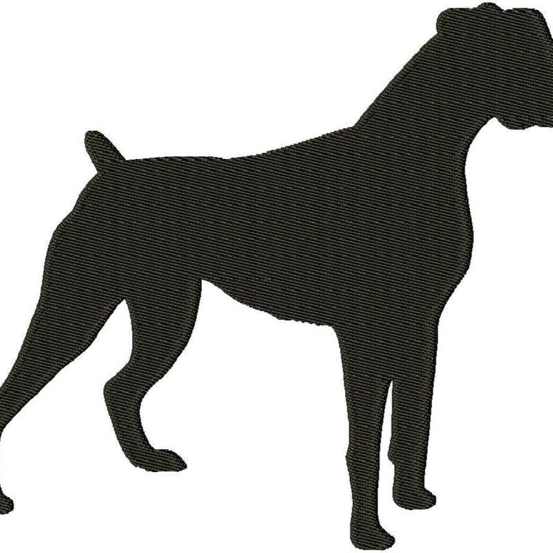 Boxer Dog Embroidery - Etsy