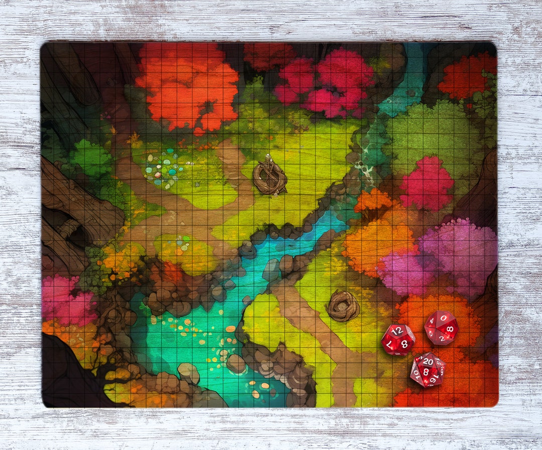 Dnd Battle Map Feywild Wooden or Photo Art Print Dungeons and - Etsy UK