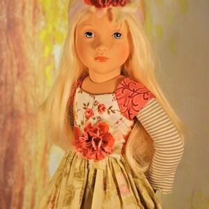 Slim 18" Doll Clothes Pattern Bohemian Girl Fits Petitcollin Starlette ...