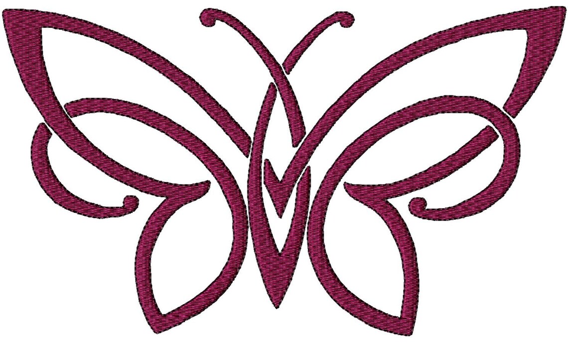 Butterfly Embroidery Design File .vip .vp3 .hus .pes .pec .jef .sew ...