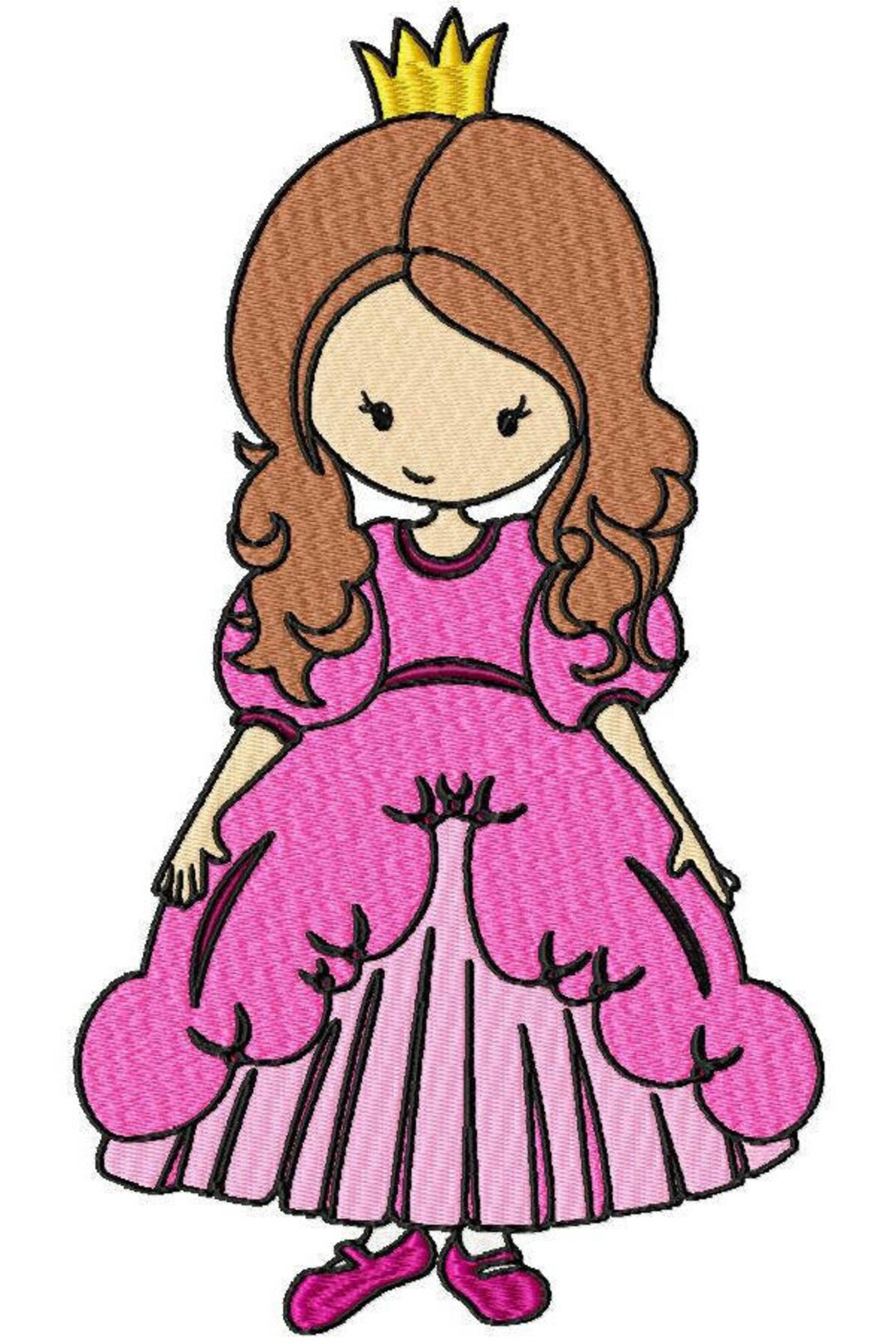 Princess Embroidery Design File .vip .vp3 .hus .pes .pec .jef .sew .xxx ...