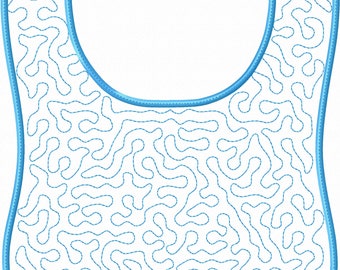 In the Hoop Baby Bib Embroidery Design Project File Pattern 3 Sizes ...
