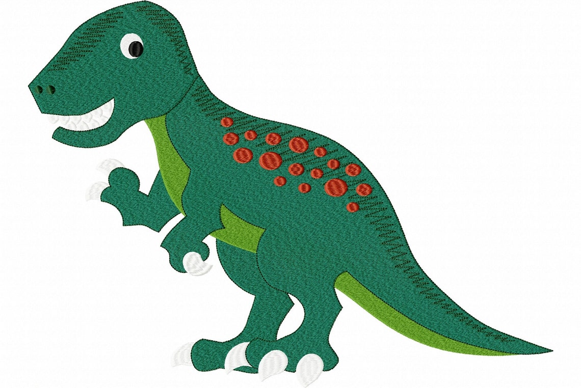 T-rex Dinosaur Embroidery Design File Machine Pattern Nursery Decor Zoo ...