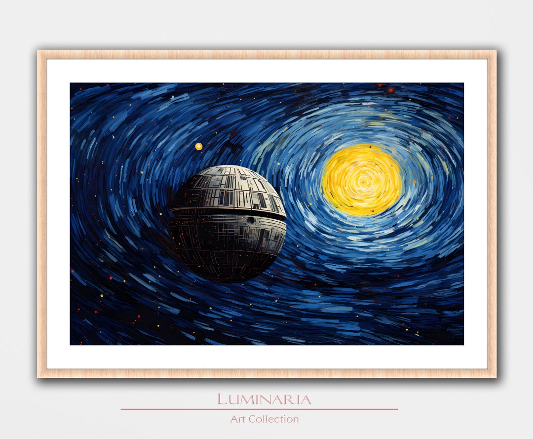 Death Starry Night Fan Art Print Wall Art Home Decor Poster Geek Nerd ...