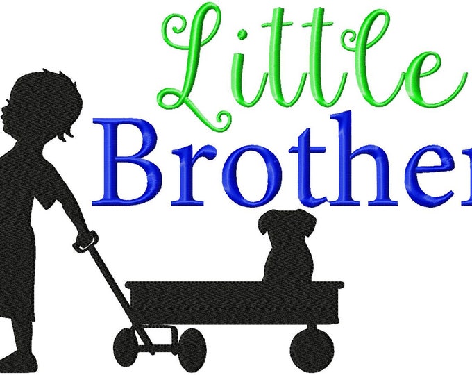 Little Brother Embroidery Design File .vip .vp3 .hus .pes .pec .jef ...