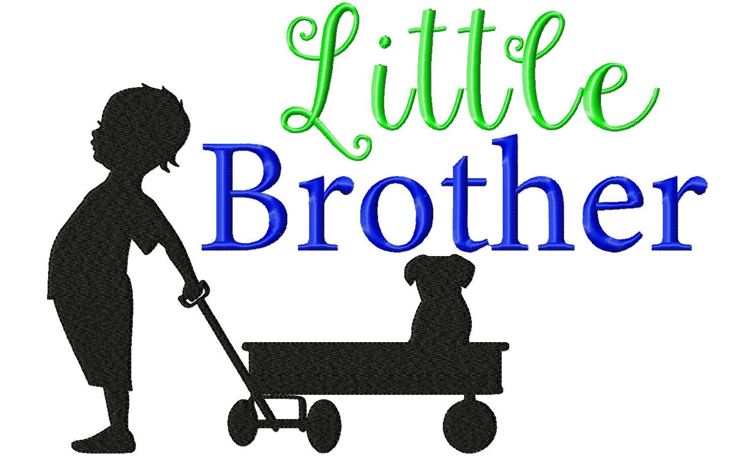 Little Brother Embroidery Design File .vip .vp3 .hus .pes .pec .jef ...