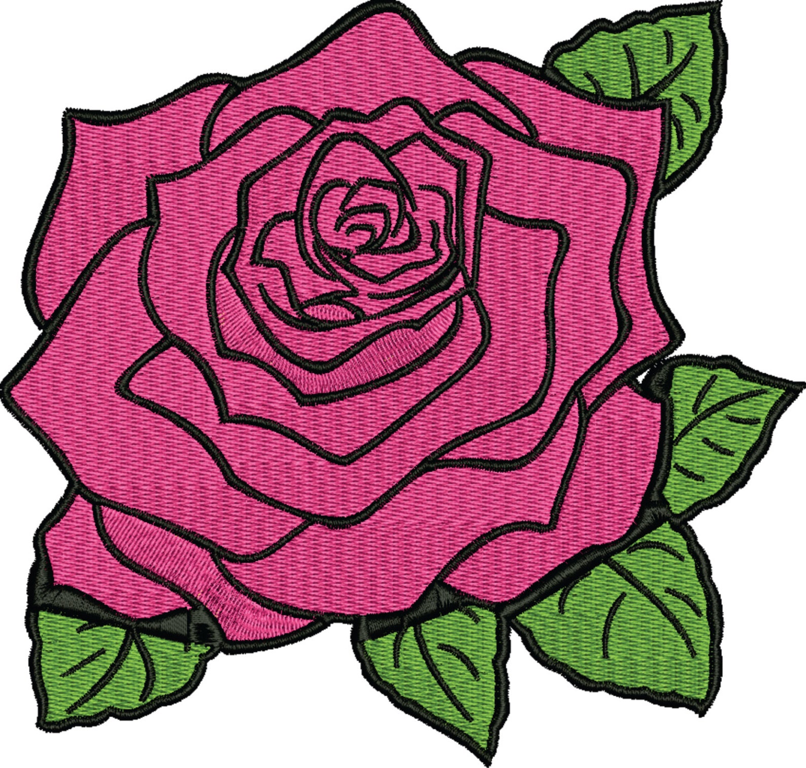 Beautiful Rose Decorative Machine Embroidery File Design .vip .vp3 .jan ...