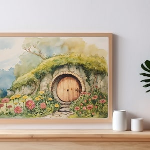 Fan Art Print Tolkien the Hobbit the Lord of the Rings Wall Home Decor ...