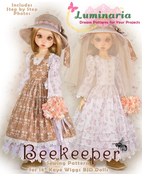 PDF Doll Clothes Dress Pattern Fits 18 MSD Kaye Wiggs | Etsy