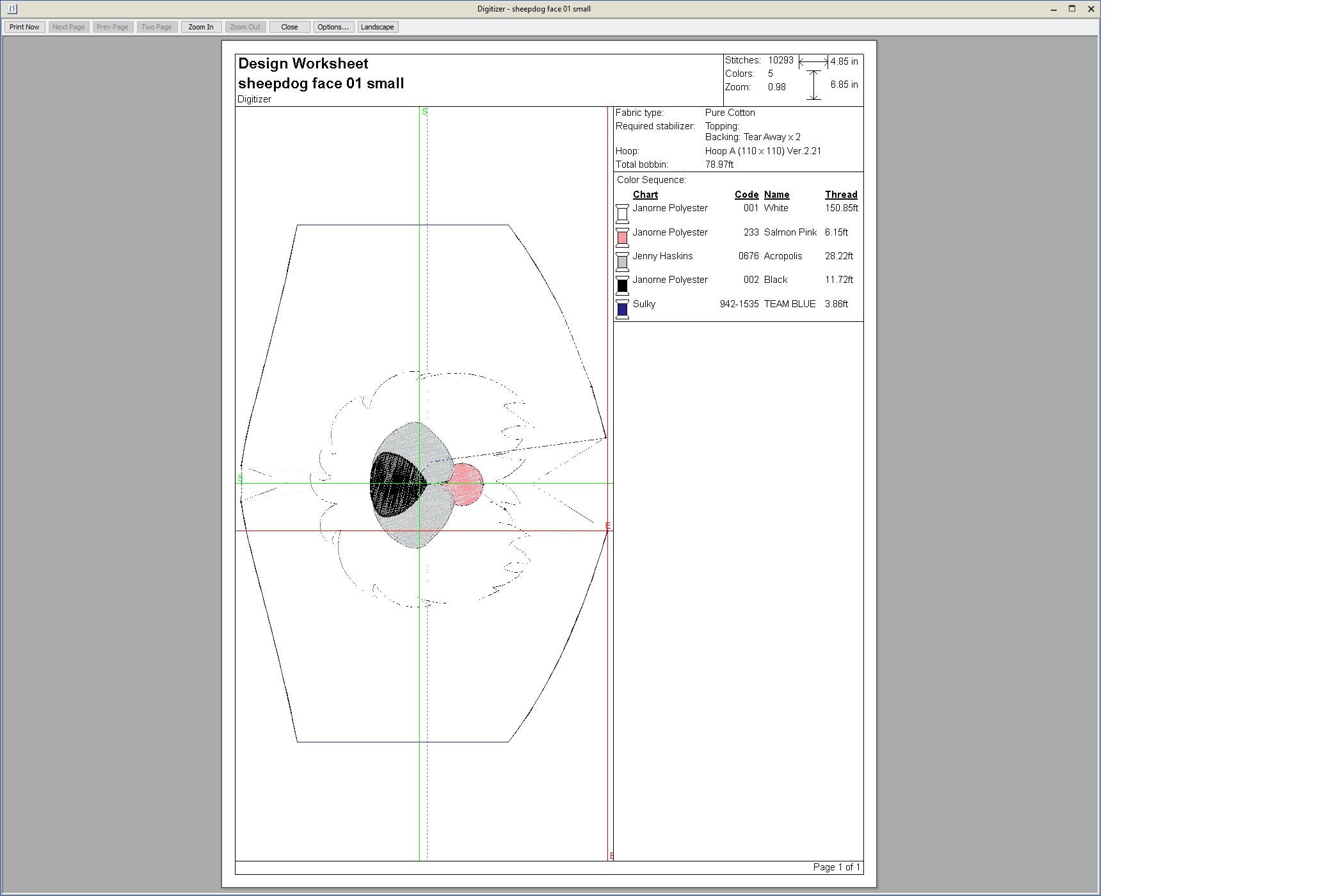 Old English Sheepdog Dog Face Mask Pattern in the Hoop | Etsy