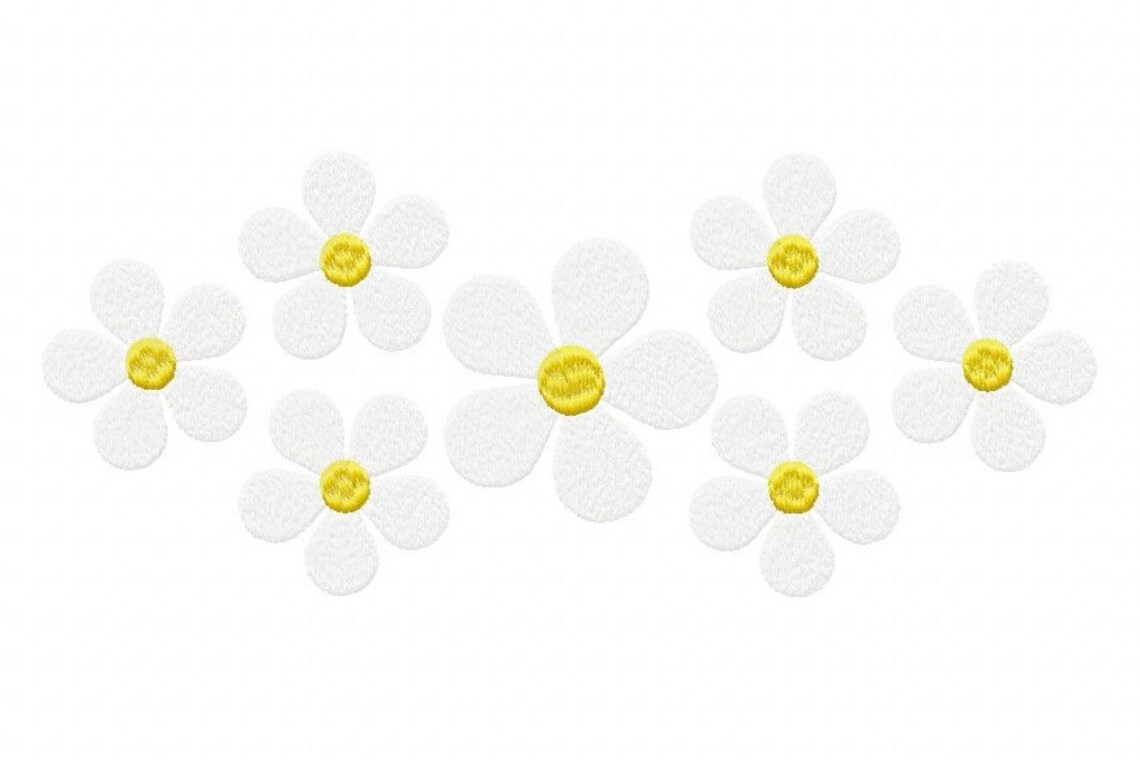 Daisy Face Mask Embroidery Design Daisies Floral Flowers Spring Girl ...