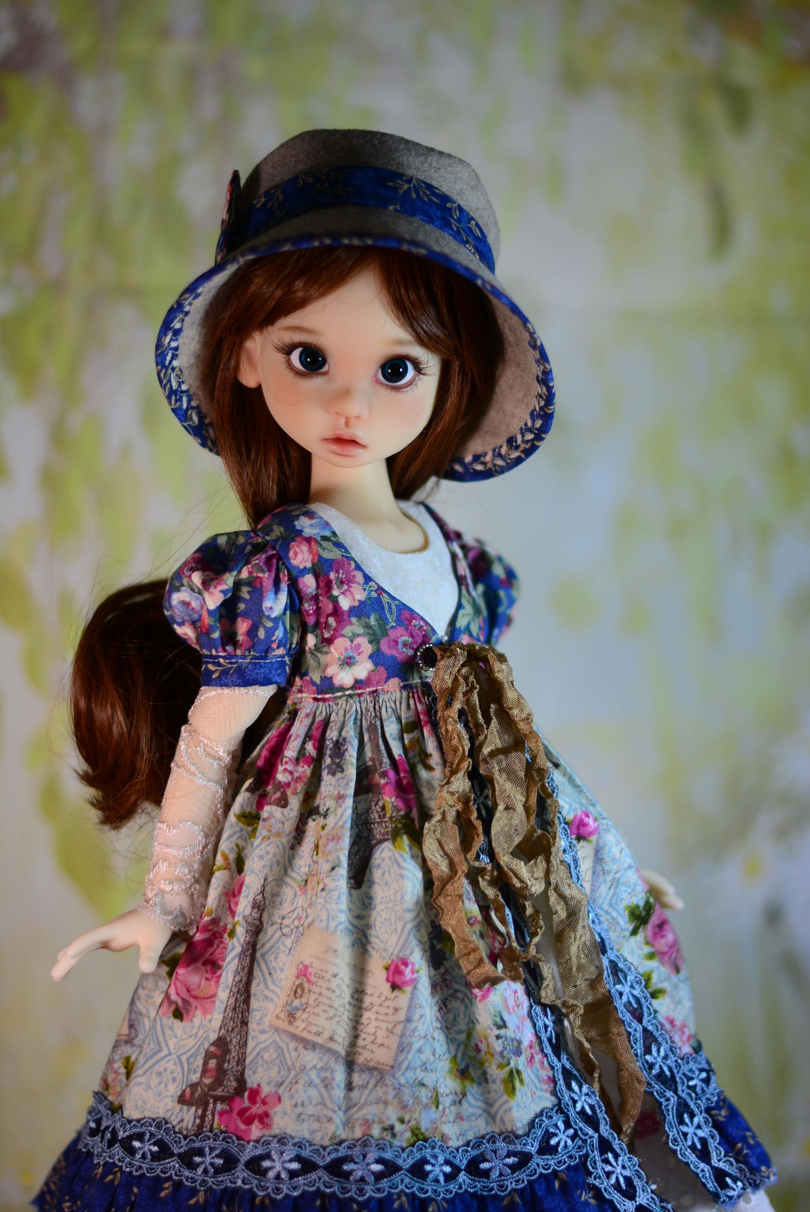 PDF Doll Clothes Dress Pattern Fits 18" MSD Kaye Wiggs Liz Frost ...