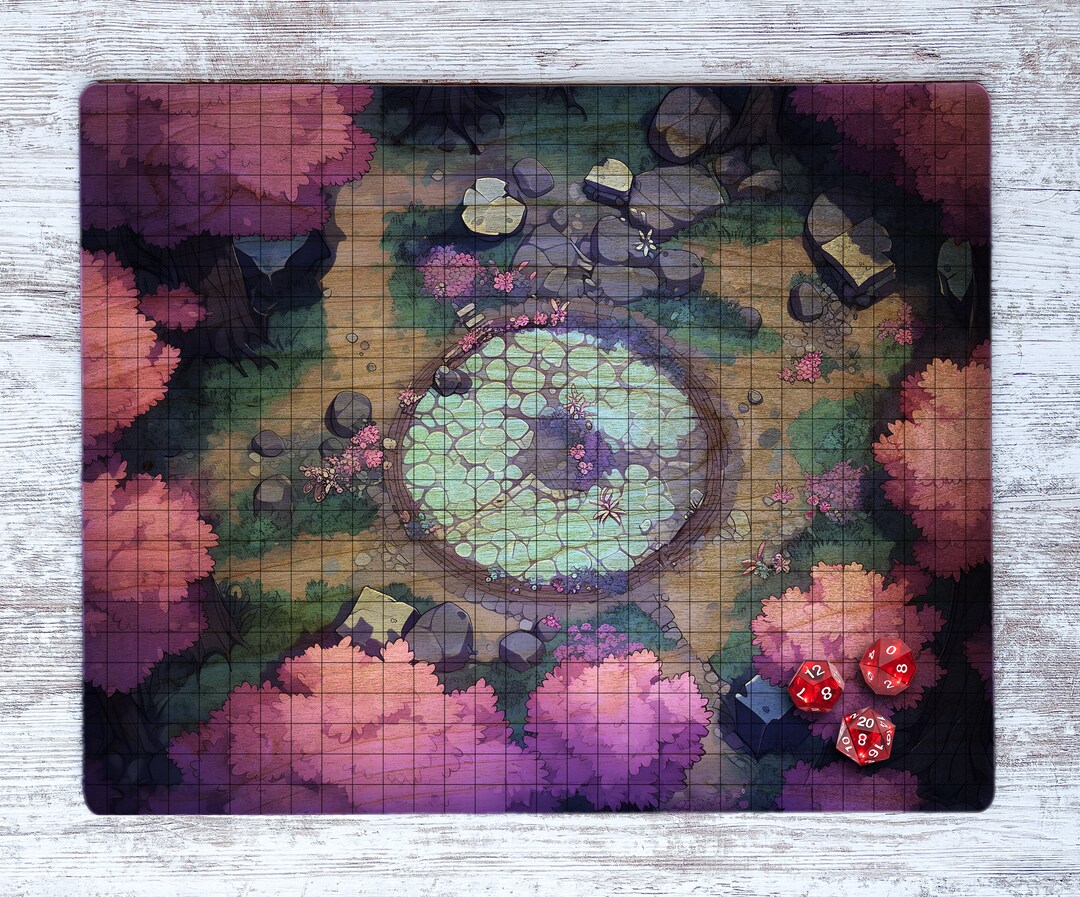DnD Battle Map Feywild Wooden or Photo Art Print Dungeons and - Etsy France