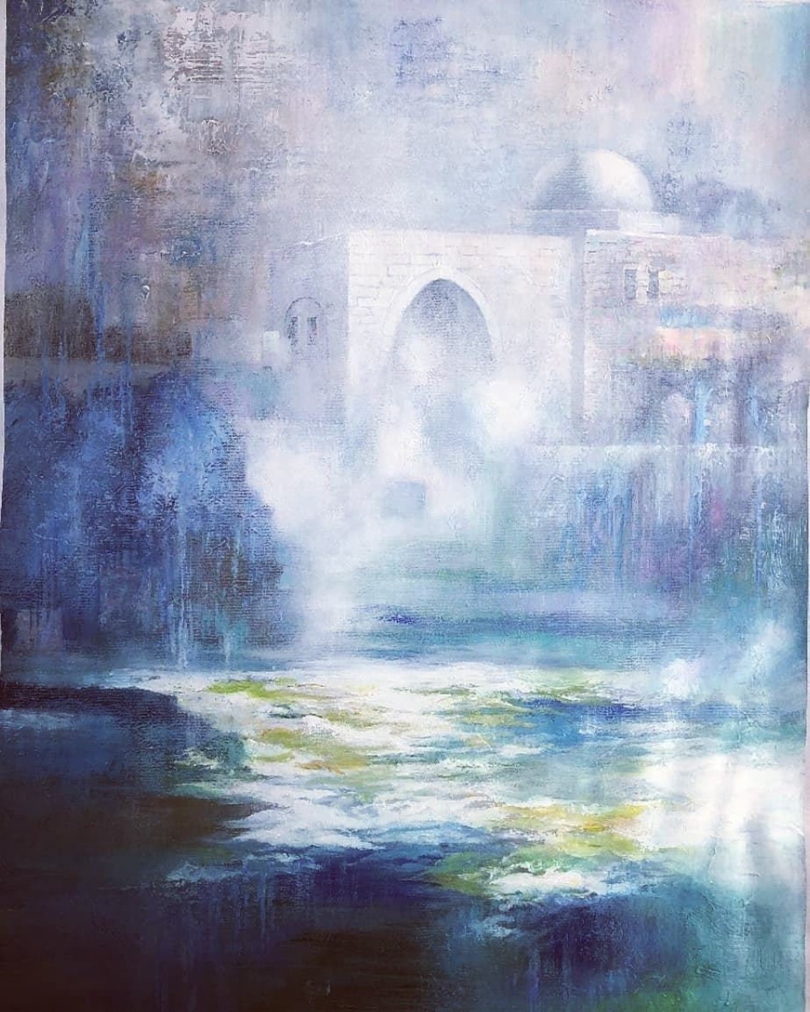 Kever Rochel, Tomb of Rachel Contemporary Judaica Art PRINT on Canvas ...