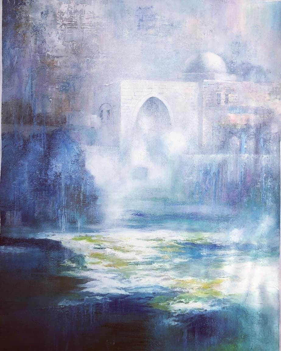 Kever Rochel, Tomb of Rachel Contemporary Judaica Art PRINT on Canvas ...