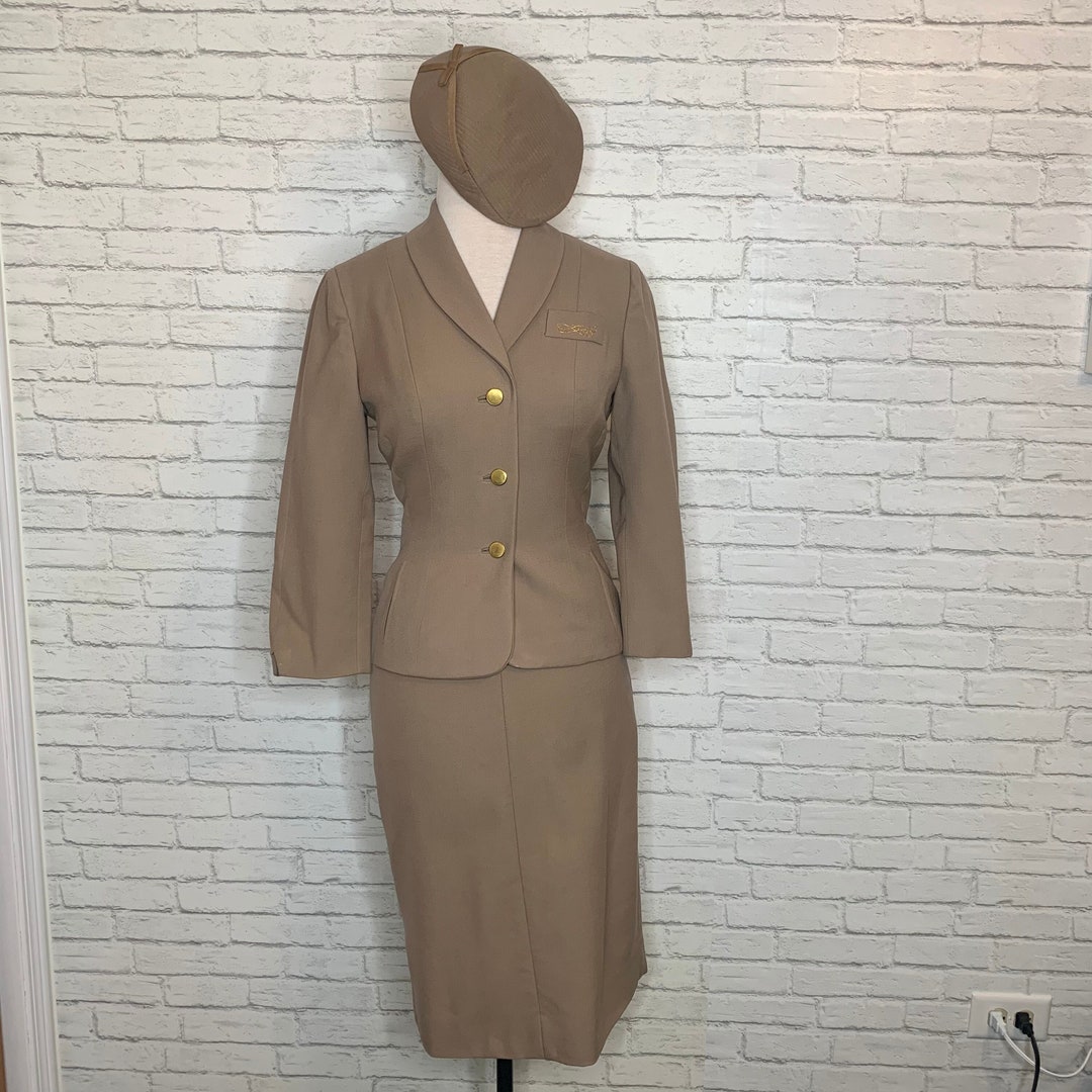 1961 United Airlines Raymond Loewy Stewardess Uniform - Etsy