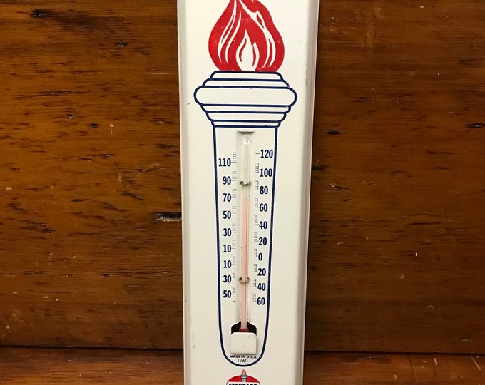 Vintage 1960 Standard Oil Thermometer - Etsy