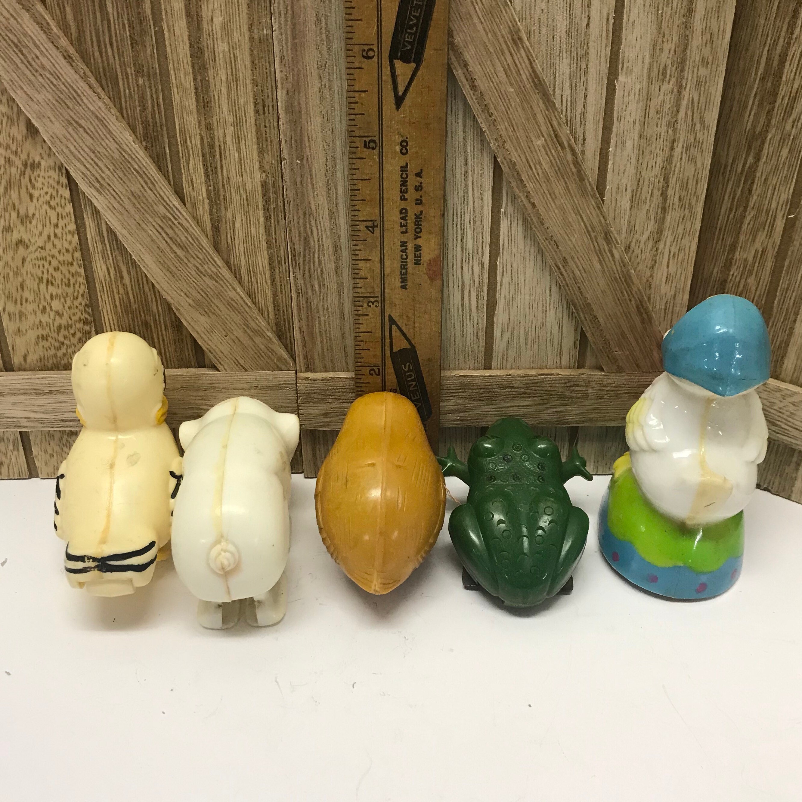 Vintage Set of Ramp Walkers & Wind Ups Pig, Frog, Chick, Duck - Etsy