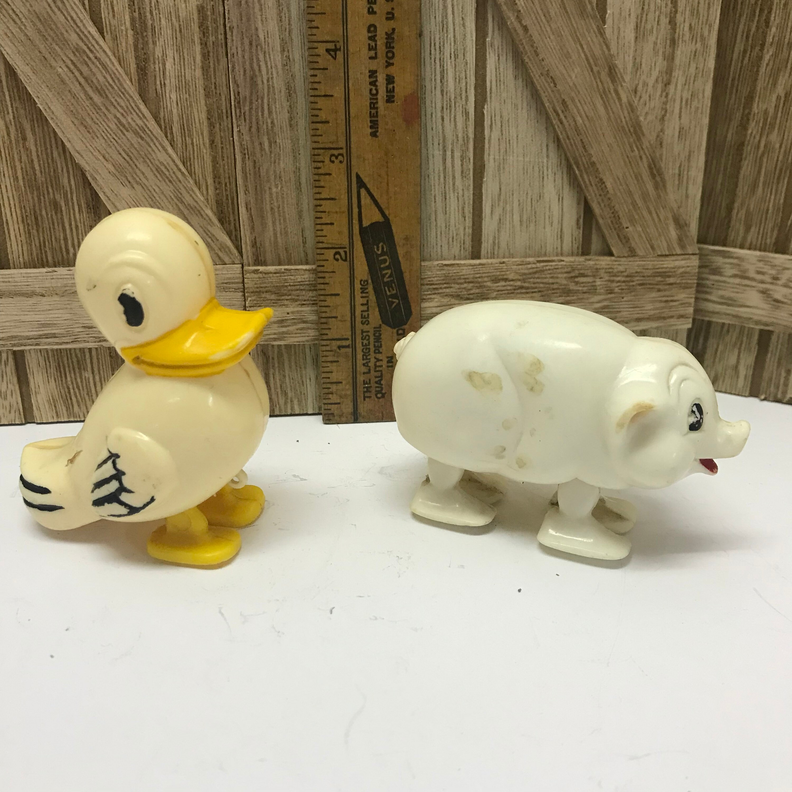 Vintage Set of Ramp Walkers & Wind Ups Pig, Frog, Chick, Duck - Etsy