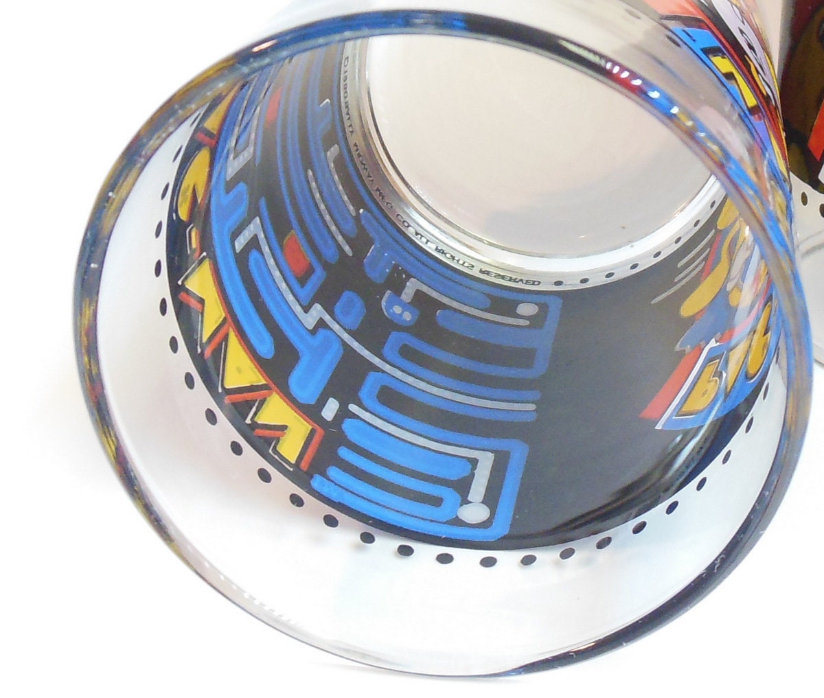 Pac-man Glass Tumblers by Libbey Pacman Glassware Video Arcade - Etsy