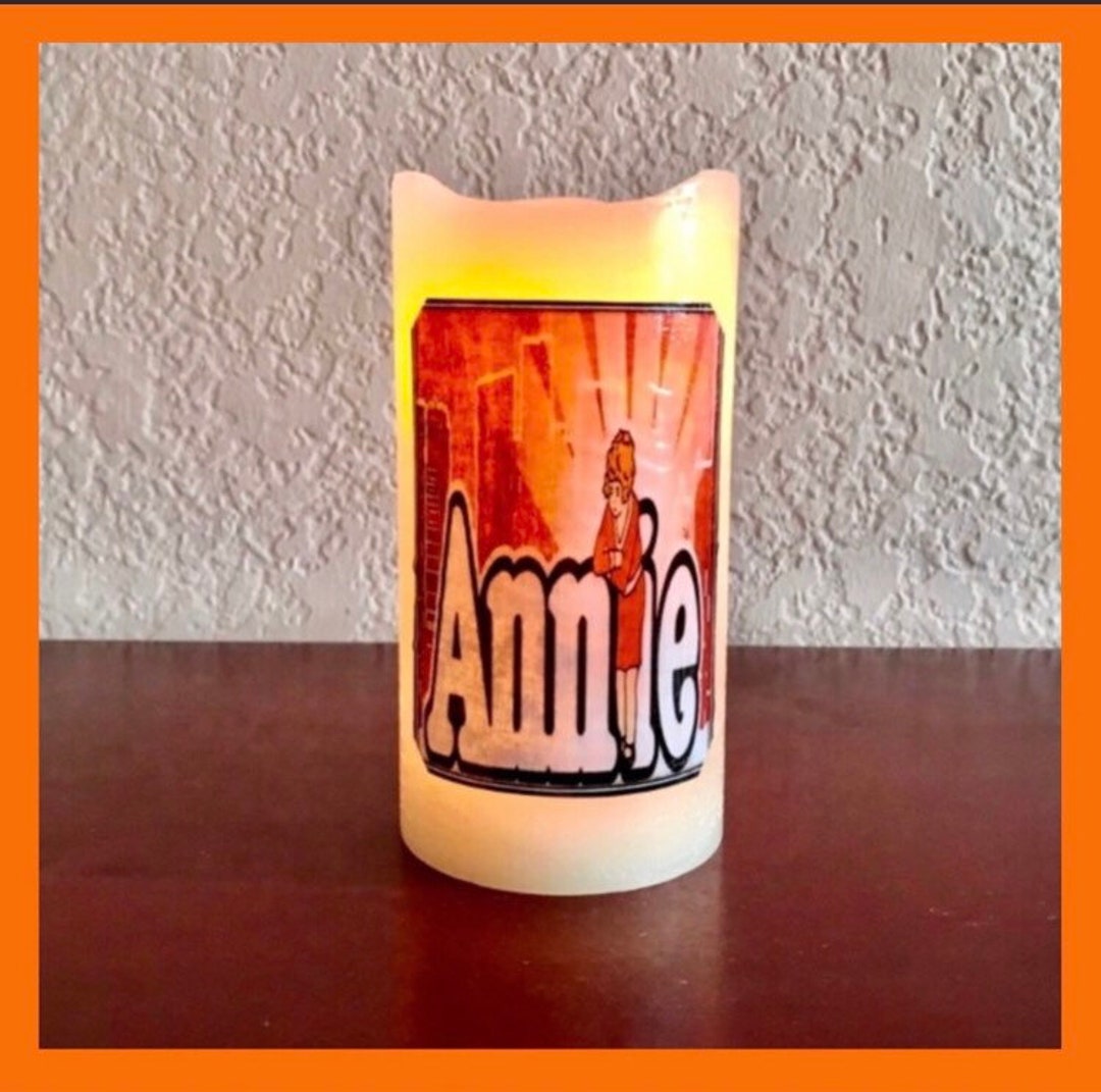 Broadway Annie Musical Theater Flameless Candle With Timer. Musical ...