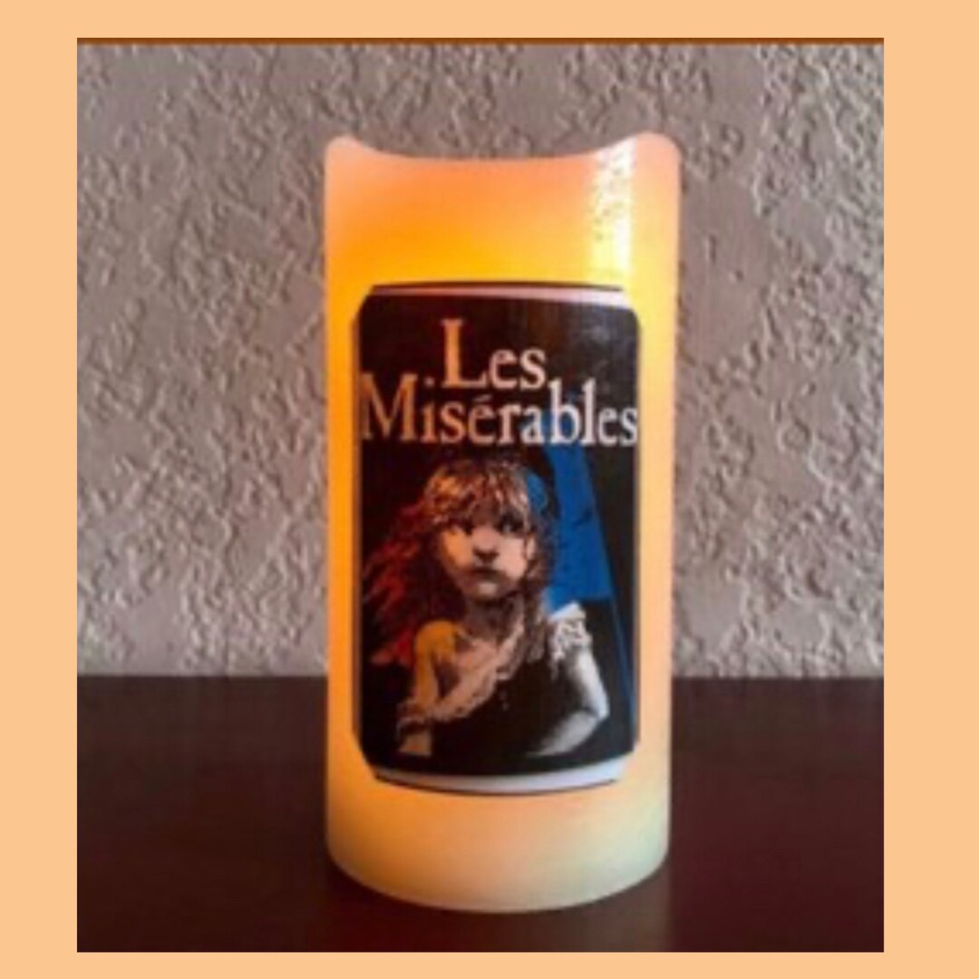Les Miserables Flameless Candle. Musical Theater Fan Will Love Their ...