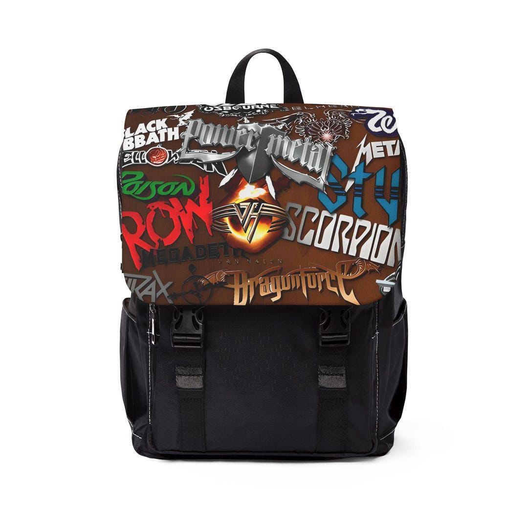 Heavy Metal Musical Theater Backpack: Unisex Oxford Canvas Travel Bag ...