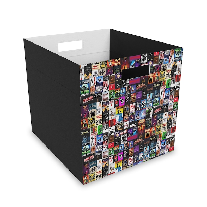 Broadway Musical Theater Felt Storage Box - Playbill Design, Musical ...