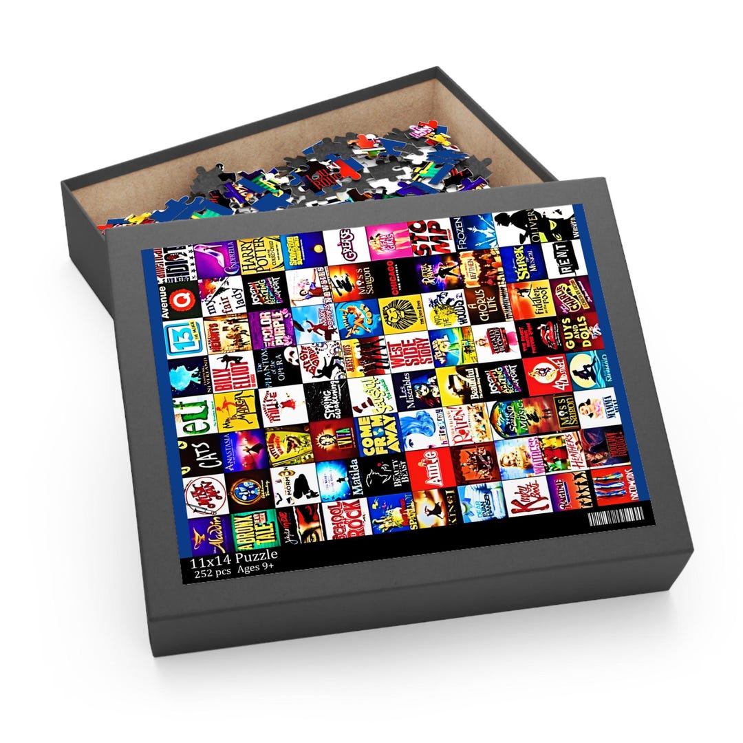 Custom Broadway Collage Musical Theater Puzzle - Jigsaw Game ...