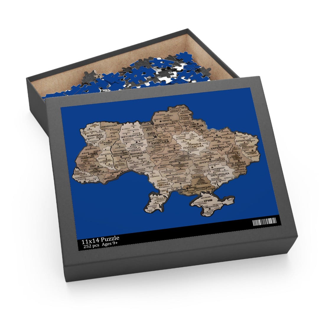 Jigsaw Puzzle, Ukraine Map Jigsaw Puzzle, 120, 252, 500-piece ...