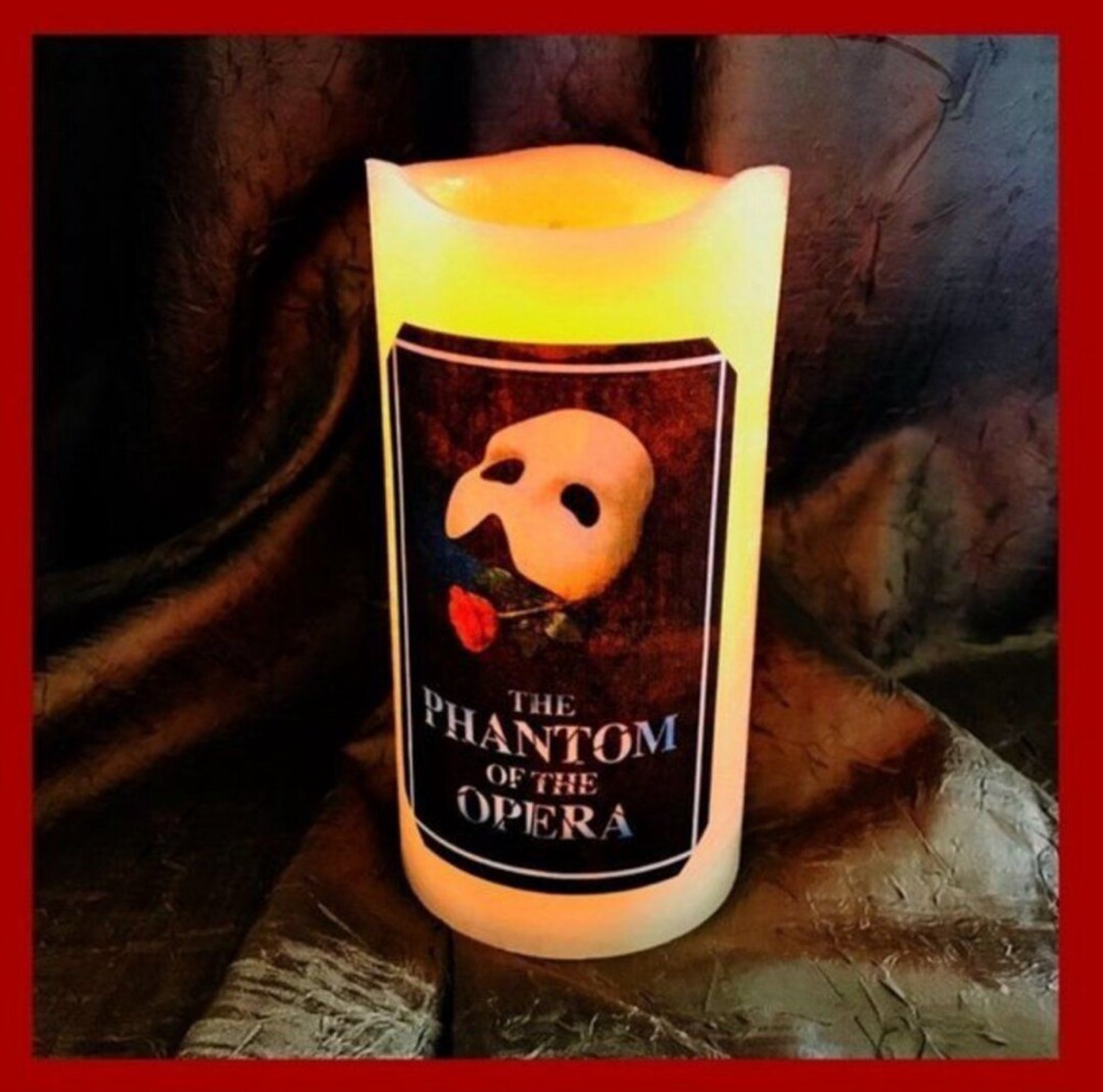 Broadway phantom of the Opera Flameless candle - Etsy