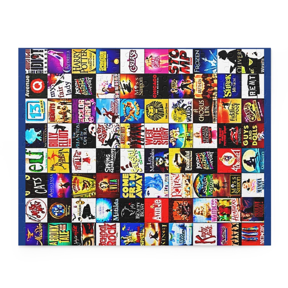 Custom Broadway Collage Musical Theater Puzzle - Jigsaw Game ...