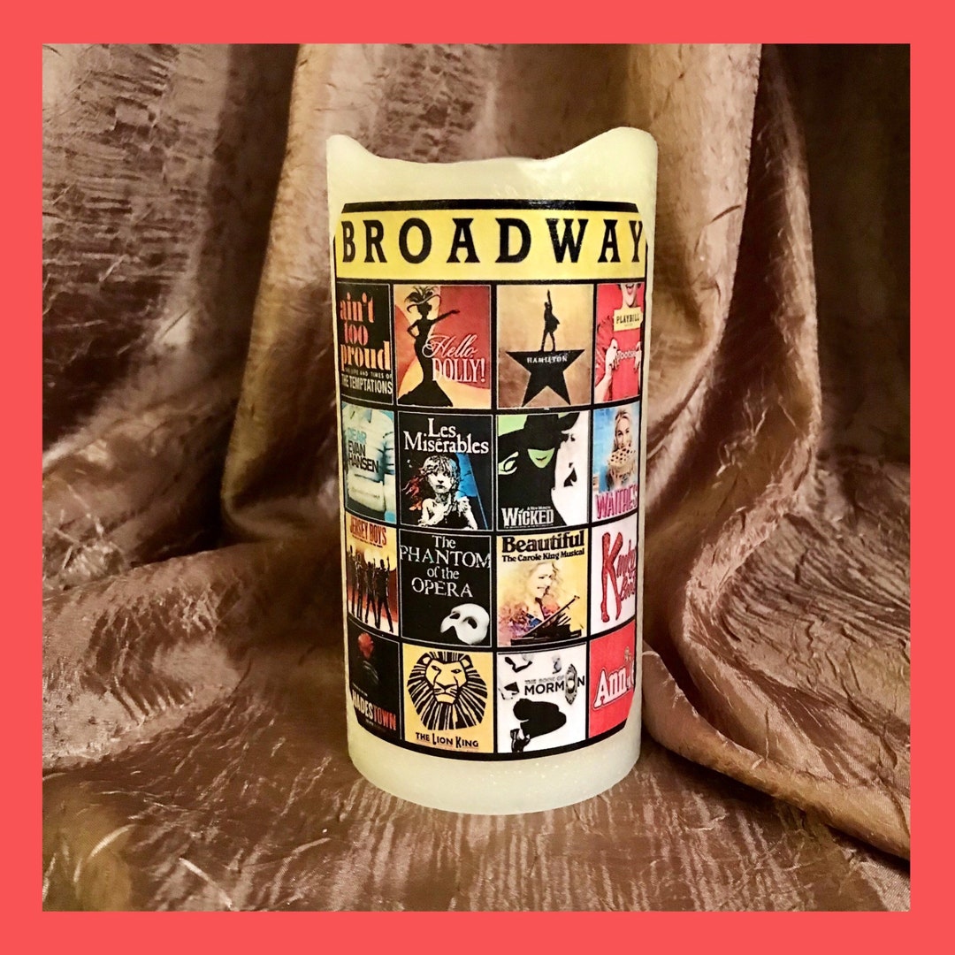 Broadway Musical Theater Flameless LED Candle With Timer - Etsy