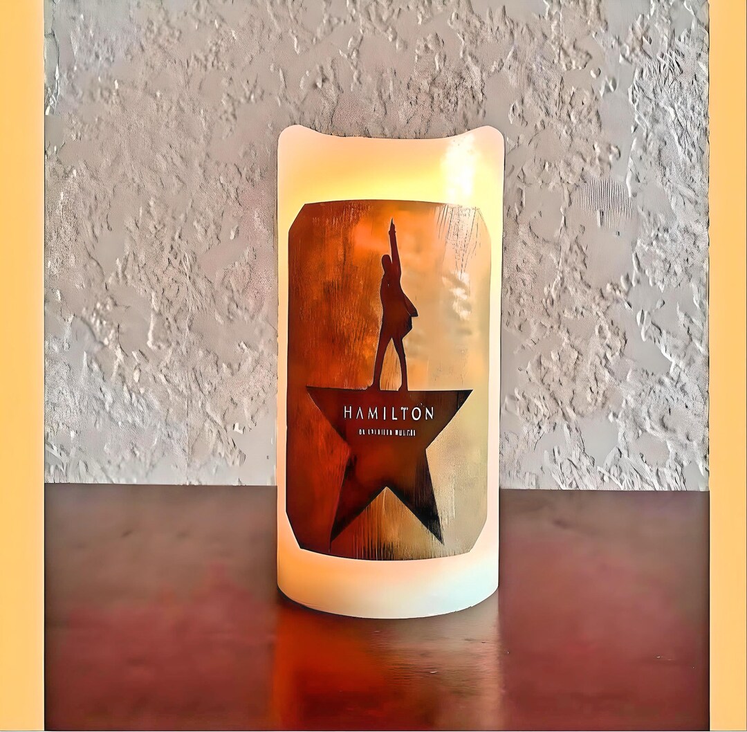 Hamilton Broadway Flameless Candle: Real Wax LED With Timer - Etsy