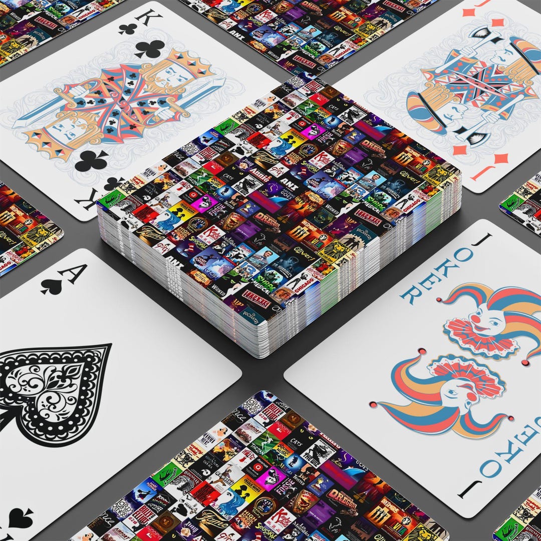 Broadway Musical Playing Cards: Unique Poker Set for Theater Lovers - Etsy