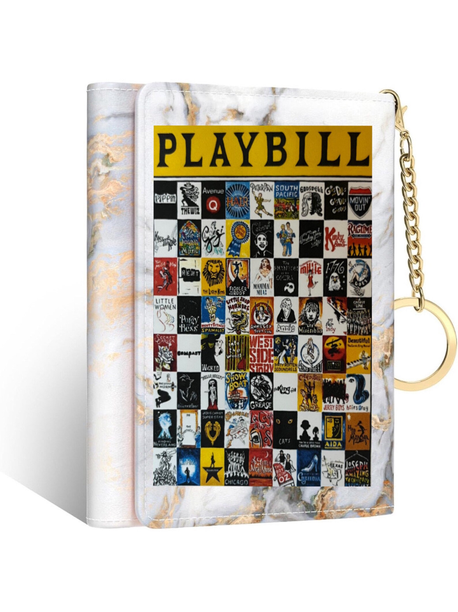Playbill Wallet. Slim RFID Card Holder for Women. Small Credit Card ...