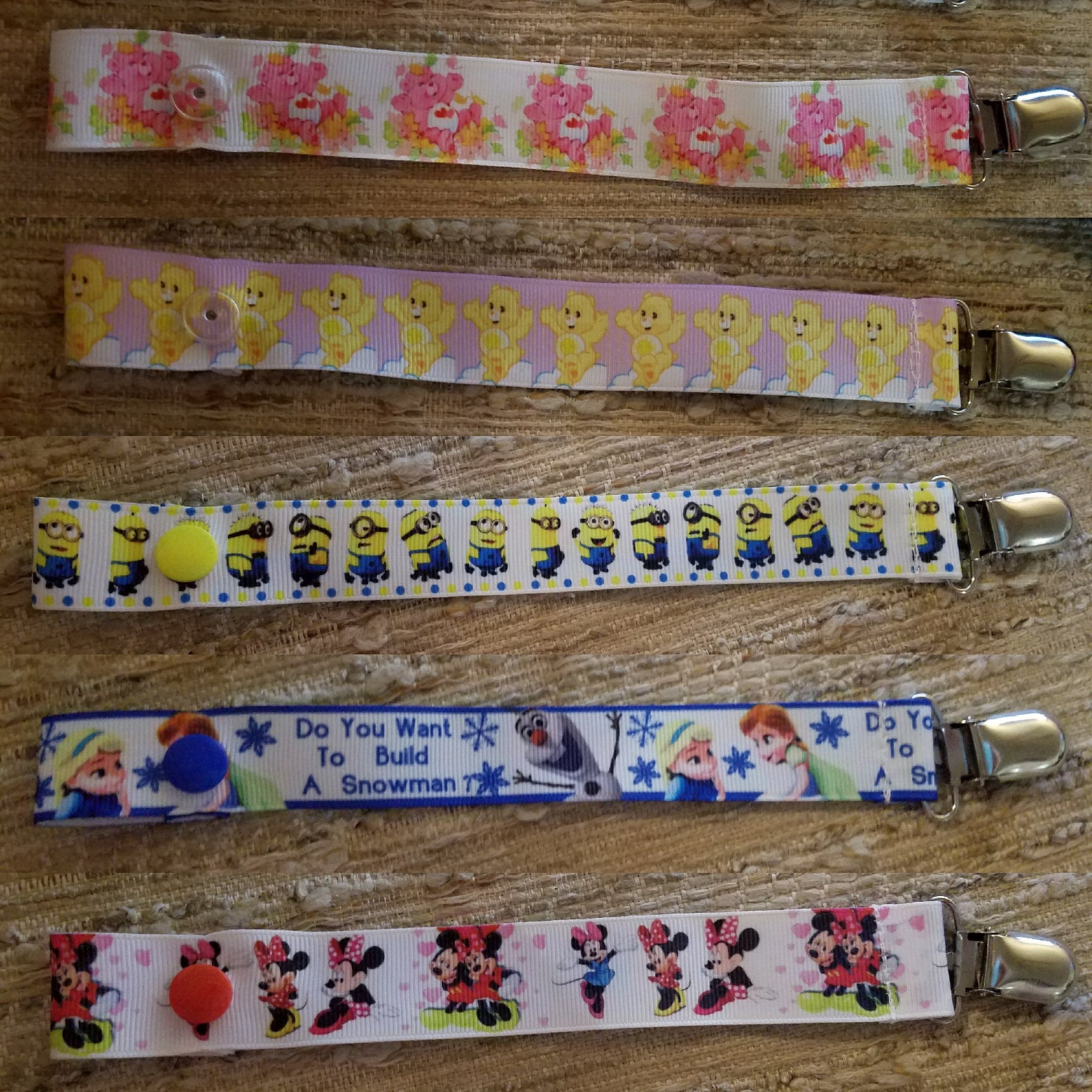 Pacifier/binky/chewy/paci Clips Sports Teams DS Autism | Etsy